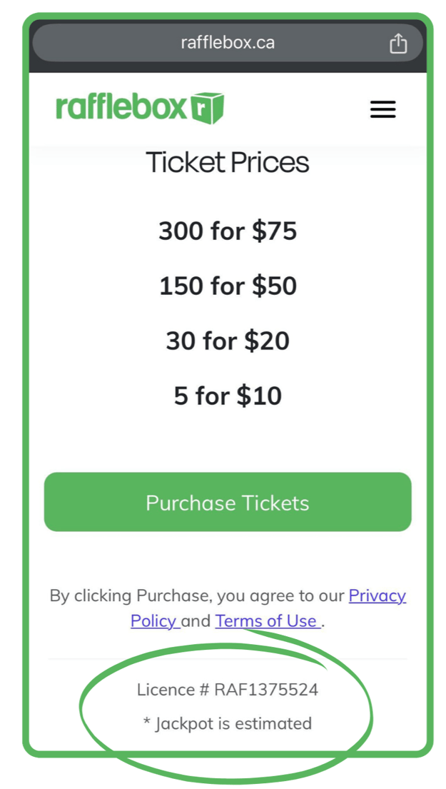 Charitable lottery regulations in Ontario