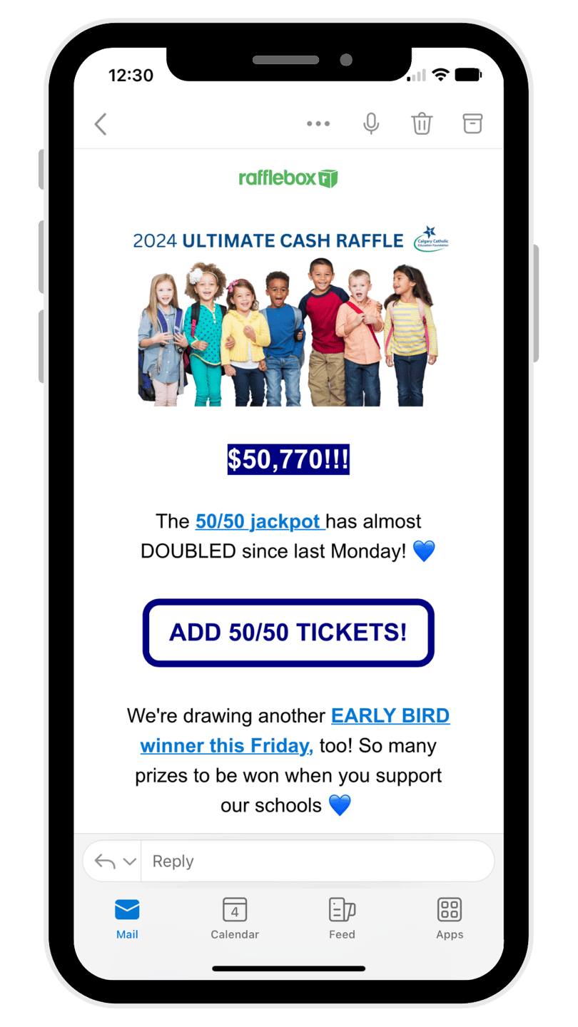 Why emails are key in growing your raffle program